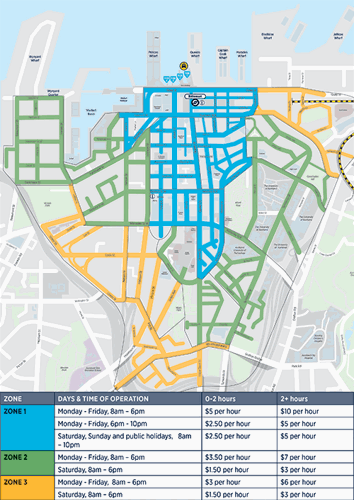 Parking in central Auckland