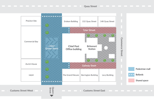 Lower Queen Street pedestrian mall