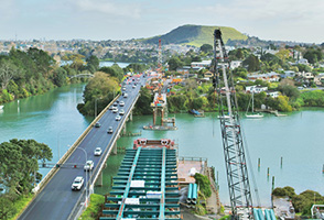 Busway bridge launched over Tamaki River